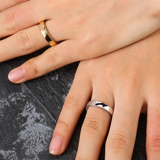 Sterling Silver Premium Julius Ring with Rhodium Plating from Glazd Jewels