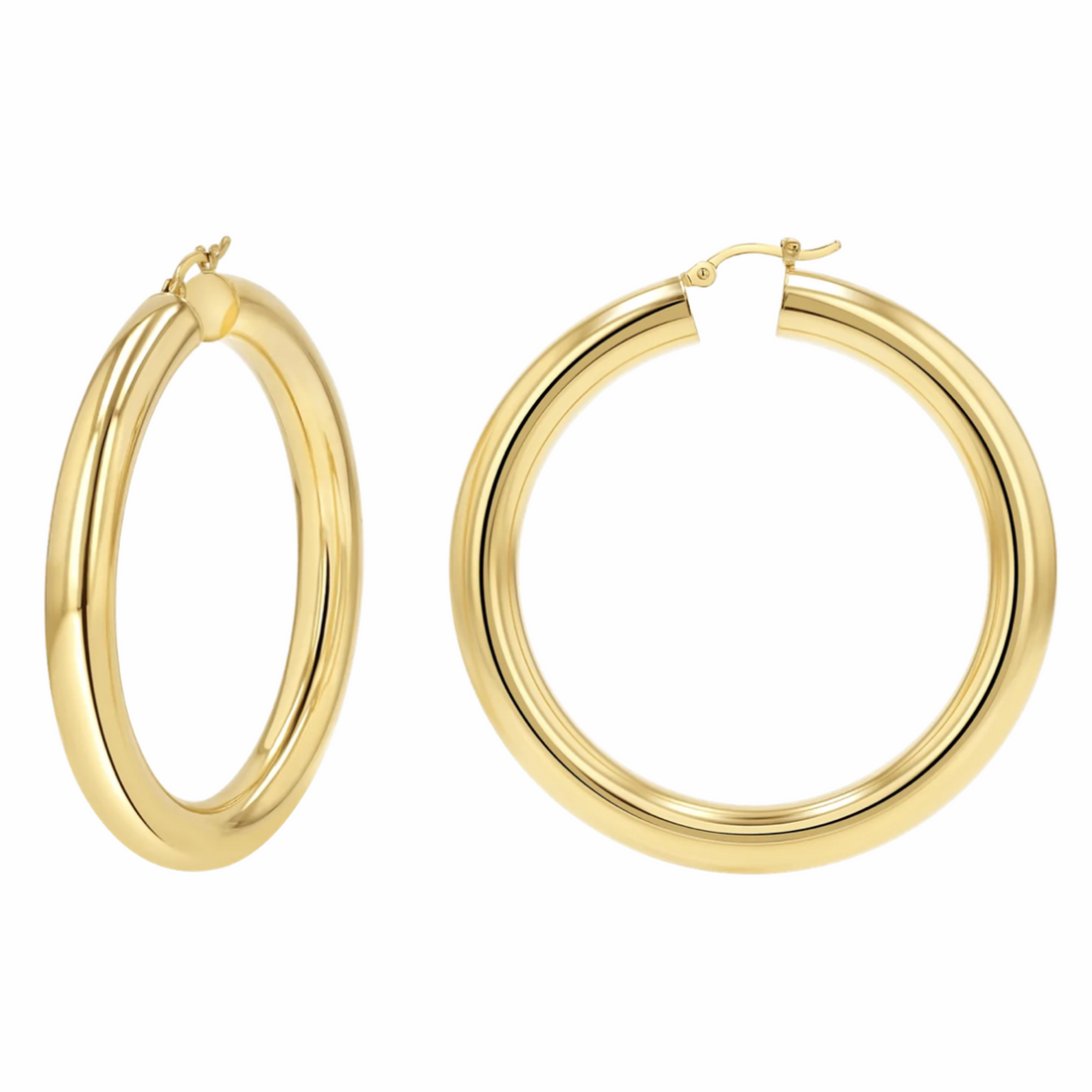 Classic Gold Hoops from Glazd Jewels